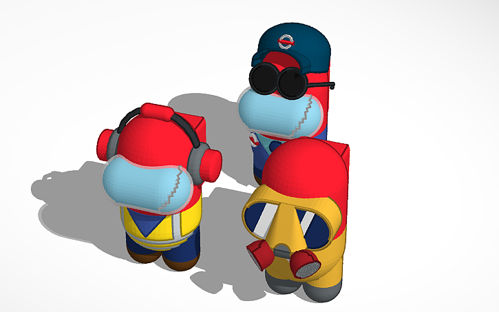 3D design Among Us - Crewmate hats ( MIRA HQ Bundle ) - Tinkercad