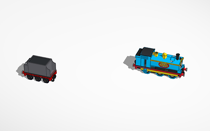 3D design Replacement Tender + New Pannier - Tinkercad