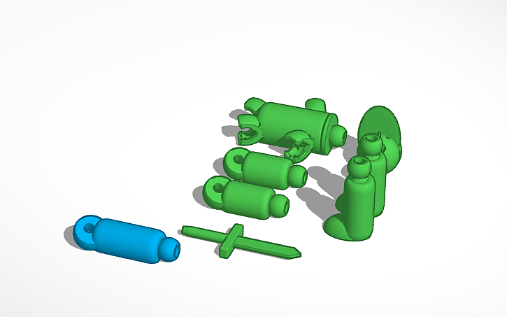 3D design ACTION FIGURE - Tinkercad