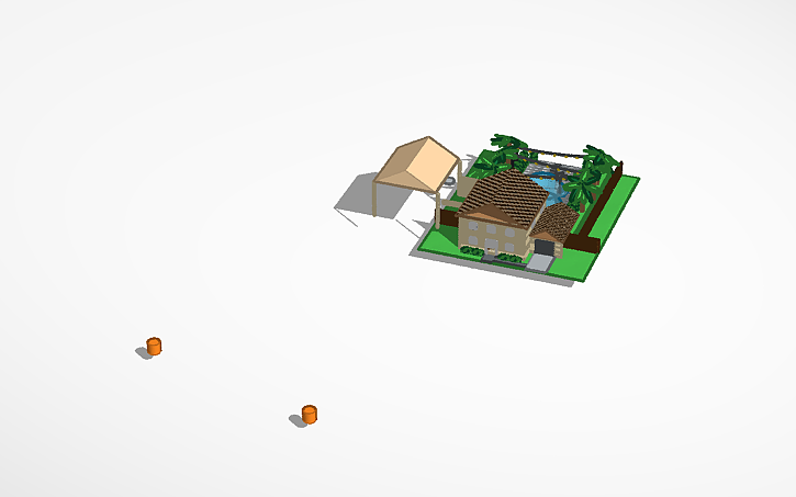 3D design Copy of Backyard - Tinkercad