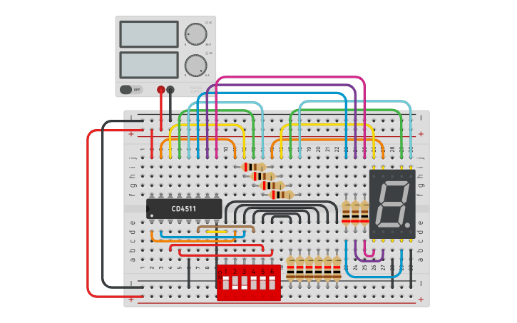 Circuit Design Goto Arduino Com Display De 7 Segmentos Cd4511 Tinkercad ... Circuit Design Goto Arduino Com Display De 7 Segmentos Cd4511 Tinkercad ...