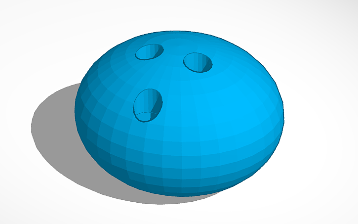 3D design bowling ball | Tinkercad