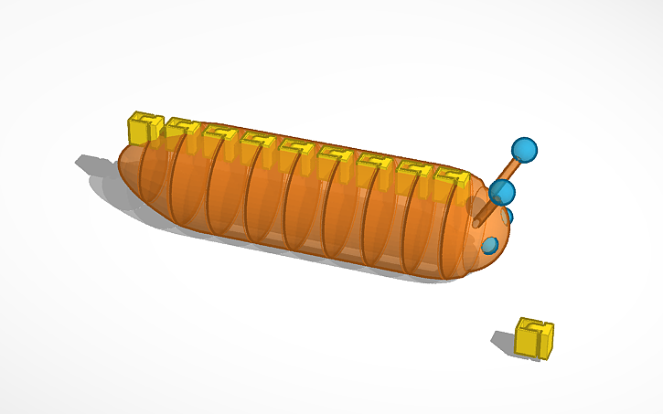 3D design slug - Tinkercad