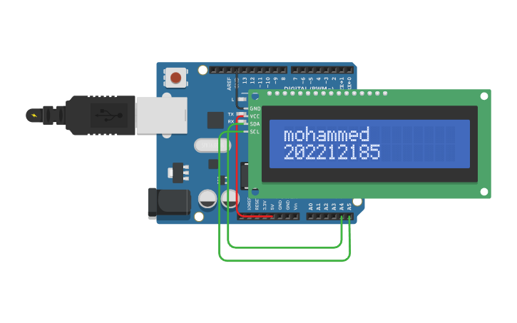Circuit design lcd ex 7 - Tinkercad
