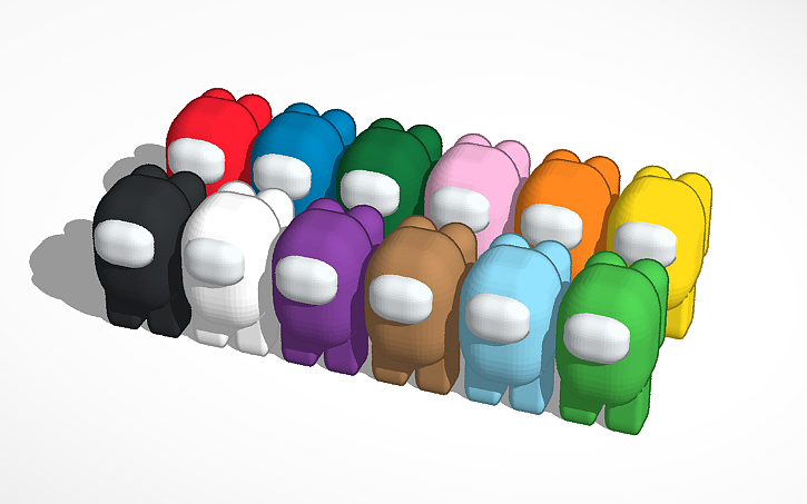 3D design Among us crewmate - Tinkercad