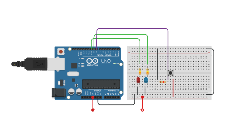 Circuit Design Actividad 3 Arduino Tinkercad