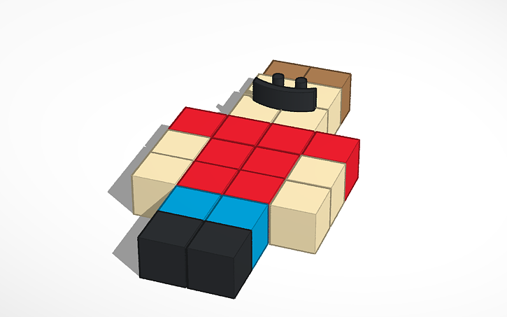 3D design pixel art person | Tinkercad