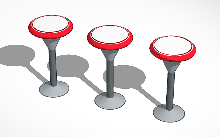 3D design Bar Stools - Tinkercad