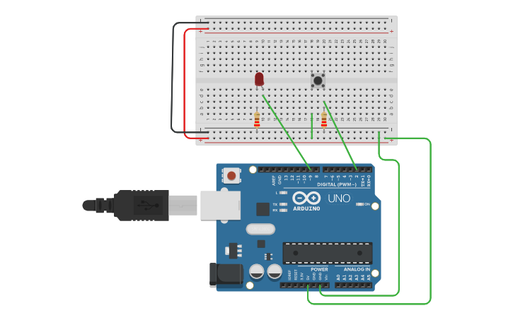 Circuit design If statement - Tinkercad