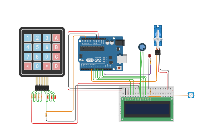 Circuit design Trabalho final | Tinkercad