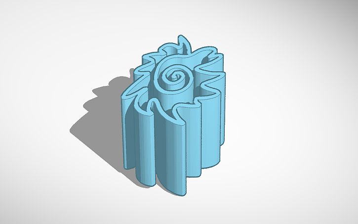3D design Sun with Initials - Tinkercad