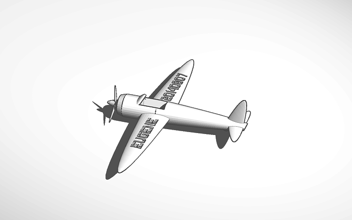 3D design Plane - Tinkercad