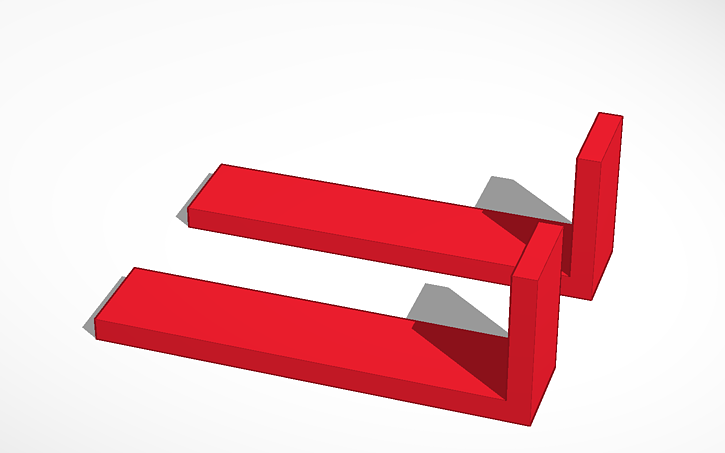 3D design brackets - Tinkercad