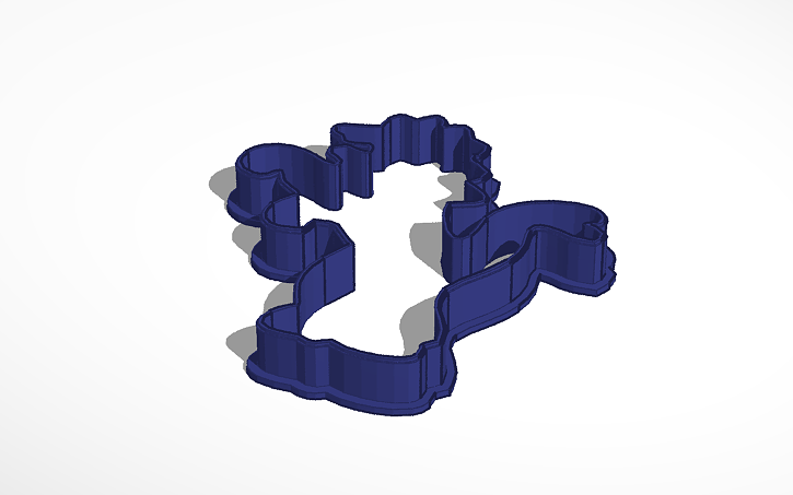 3D design Lion cookie cutter - Tinkercad