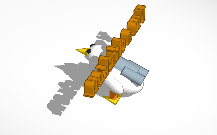 3D design Chicken with a Jetpack | Tinkercad