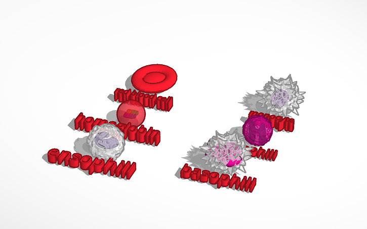 3D design Blood cells - Tinkercad