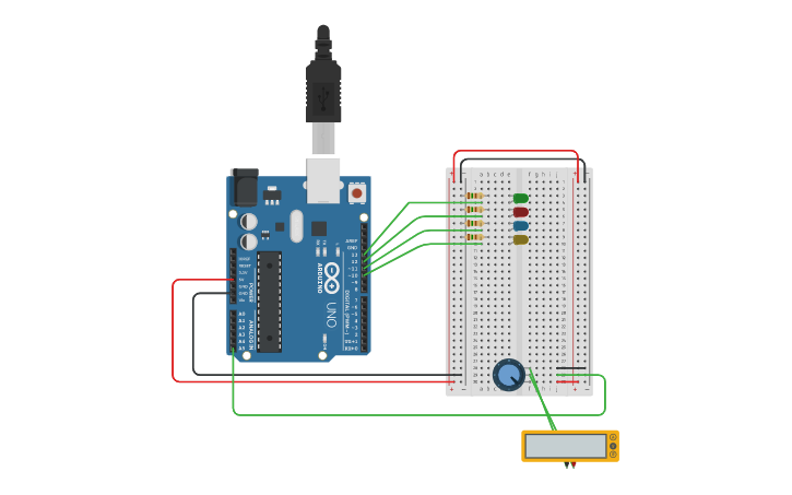 Circuit design TP1 Lab SEM André Thomé - Tinkercad