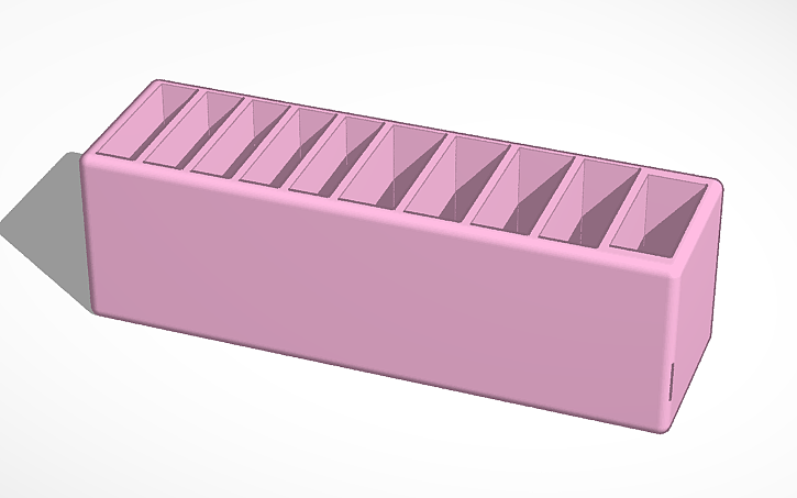 3D design Razor blade tray - Tinkercad