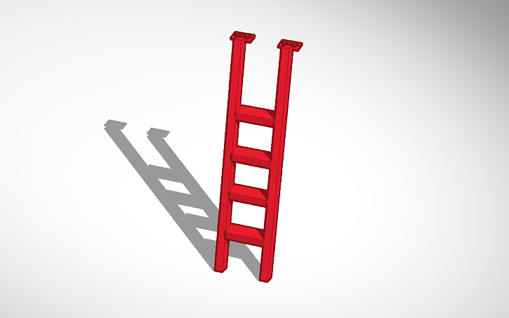3D design Ladder on hinges - Tinkercad