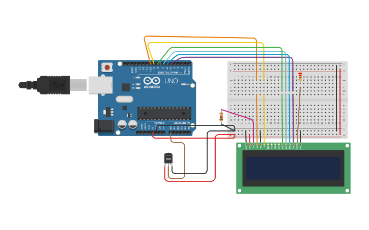 Circuit design Using the LDR and plotting light data - Tinkercad