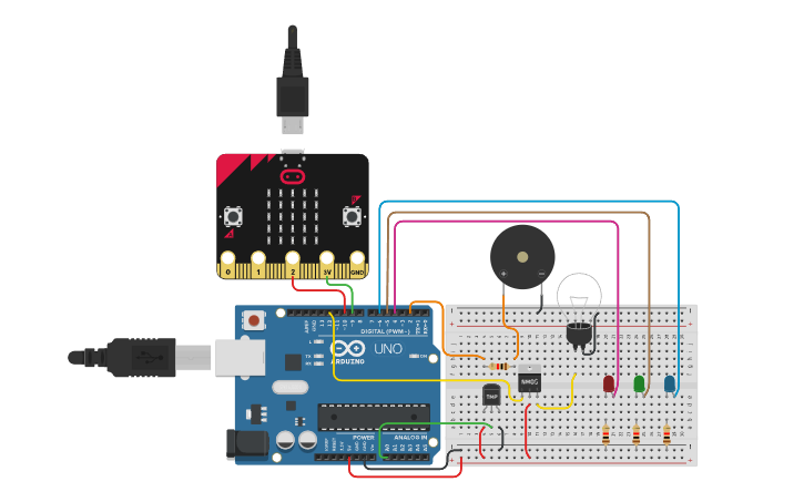 Circuit design Smart Cup Coaster - Tinkercad