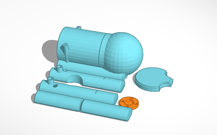 3D design submarine - Tinkercad