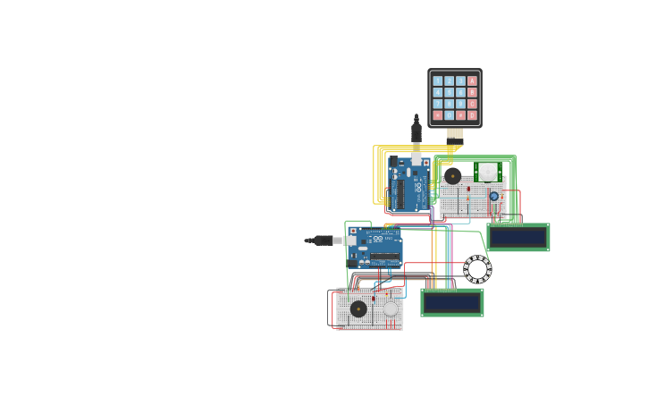 Circuit design SISTEMA DE SEGURIDAD Terminado | Tinkercad