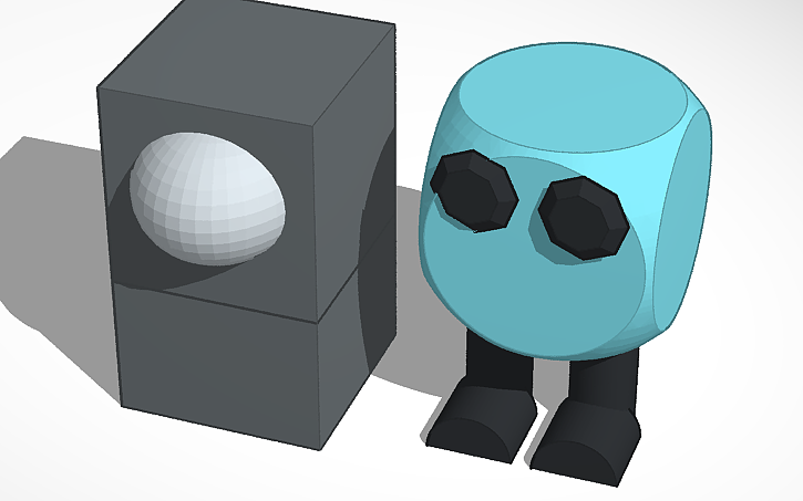 3D design bfdi ice cube - Tinkercad