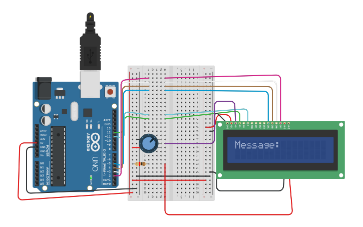 Circuit design Message - Tinkercad