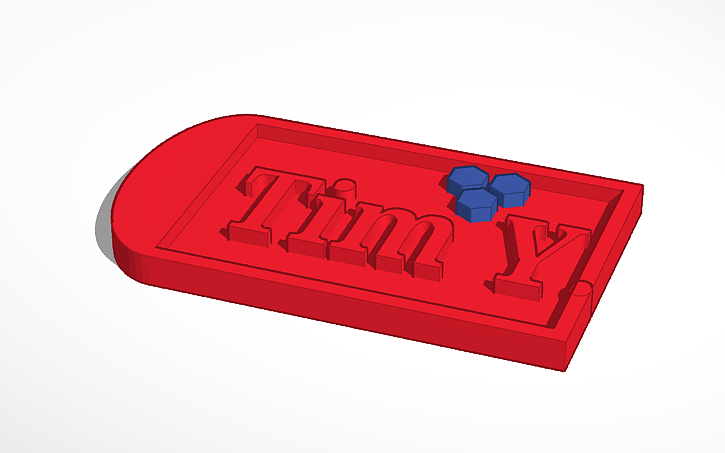 3D design Key Chain - Tinkercad