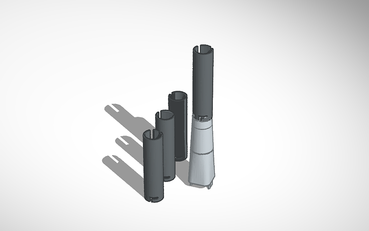 3D design Modular V-Tail Empennage Design | Tinkercad