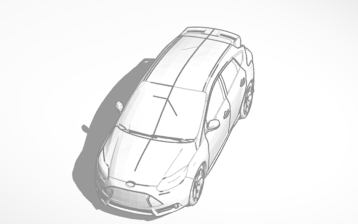 3D design 124-Ford Focus ST - Tinkercad