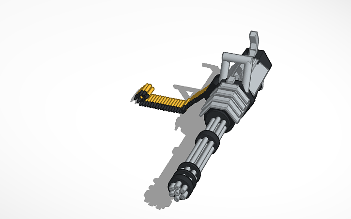 3D design Machine Gun | Tinkercad