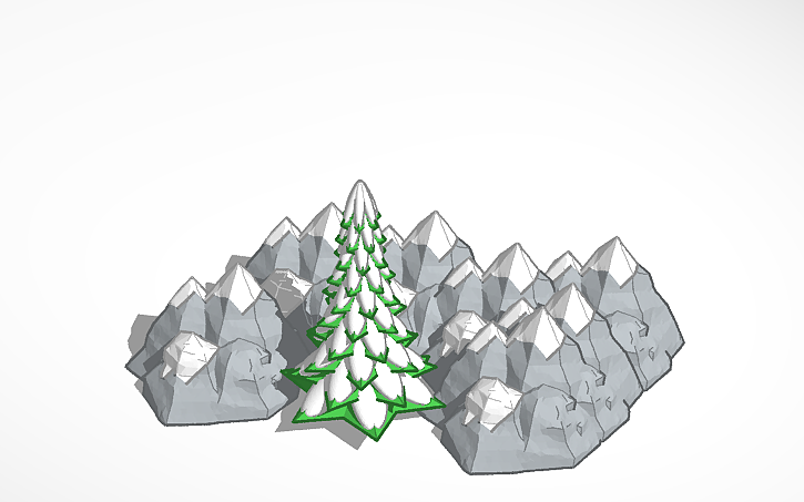 3D design Christmas tree - Tinkercad