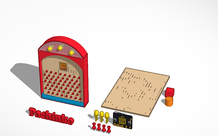 3D design Pachinko Machine Prototype - Tinkercad