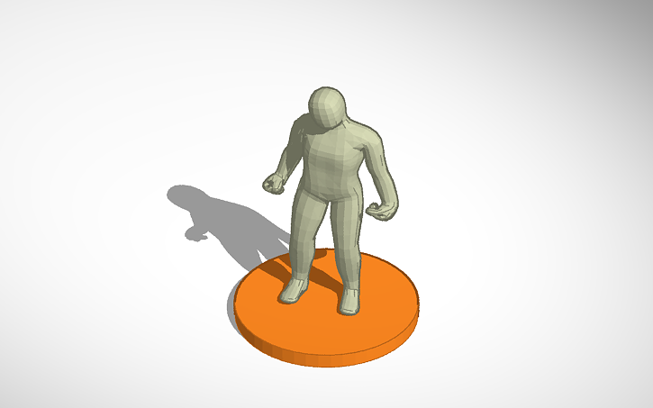 3D design DnD Person - Tinkercad