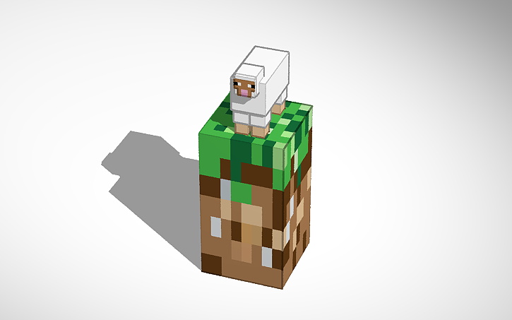 3D design Minecraft sheep figuring! - Tinkercad