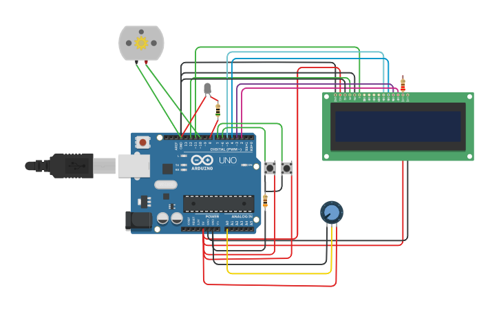 Circuit design Control PID - Tinkercad