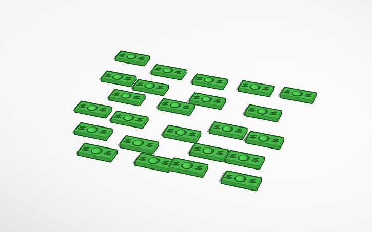 3D design MONEY - Tinkercad