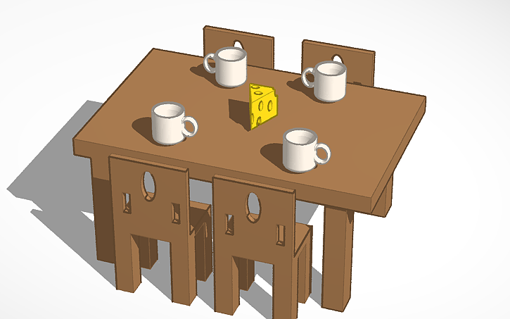 3D design table - Tinkercad