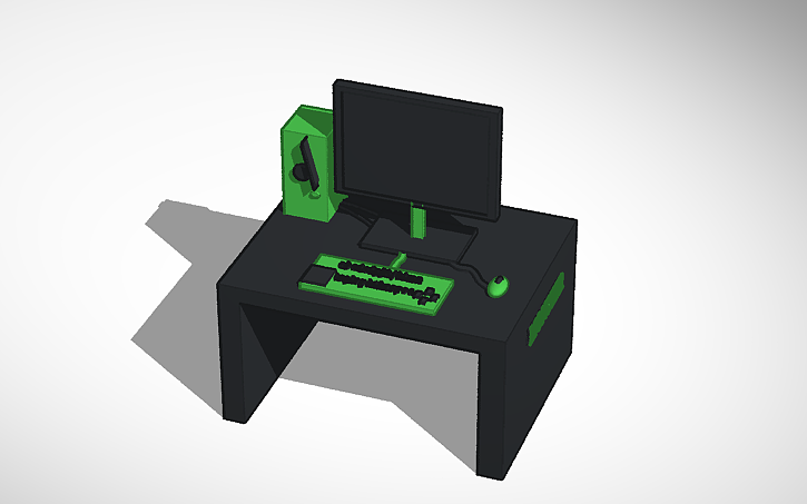 3D design GAMER COMPUTER - Tinkercad