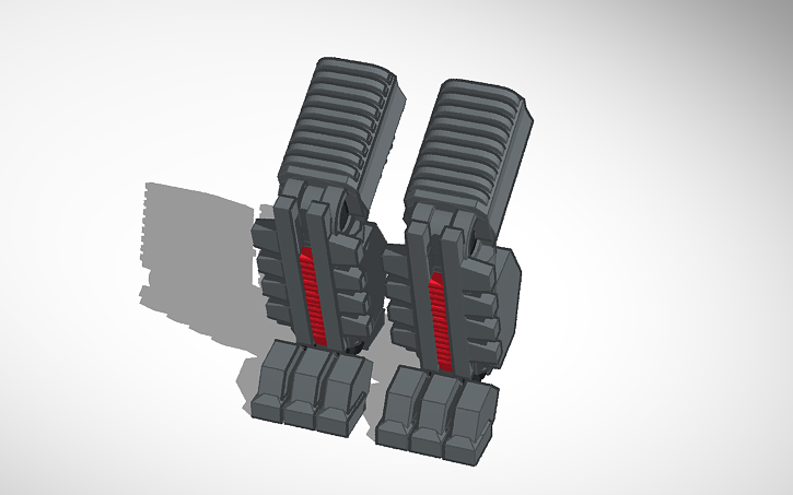 3D design supermechs legs | Tinkercad