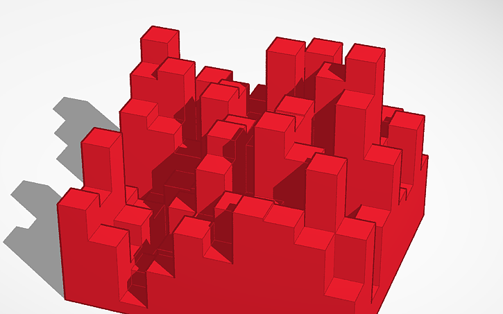 3D design chart - Tinkercad