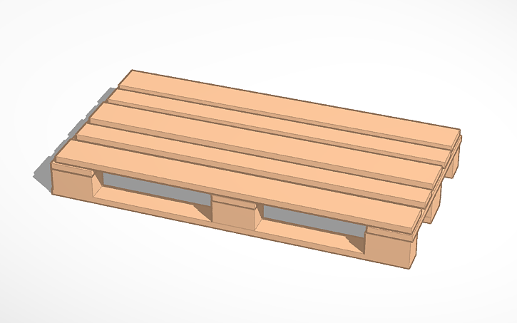 3D design pallet - Tinkercad