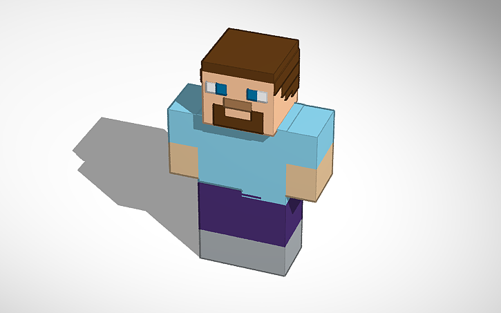 3D design minecraft steve - Tinkercad