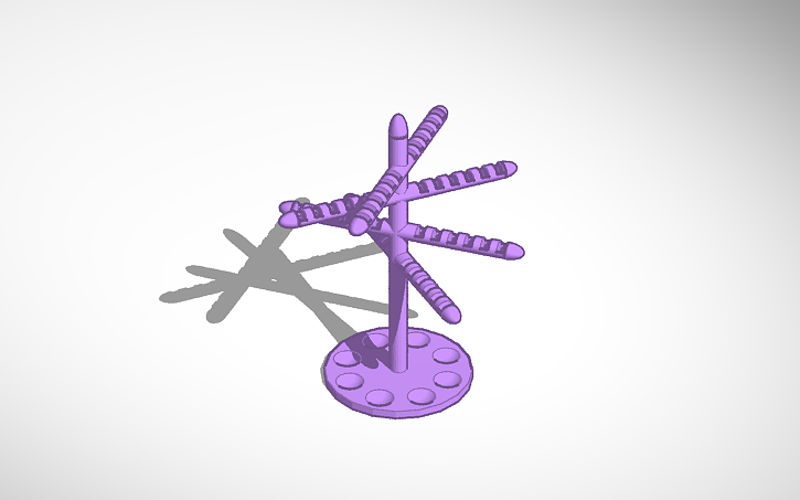 3D design Jewelry Stand - Tinkercad