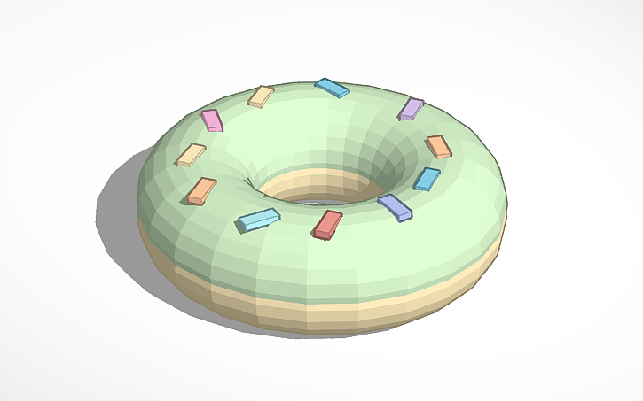 3D design DONUT - Tinkercad