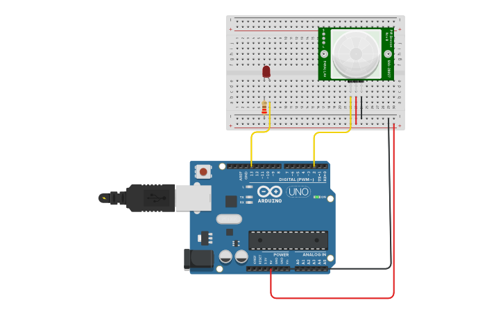 Circuit design segundo sensor | Tinkercad