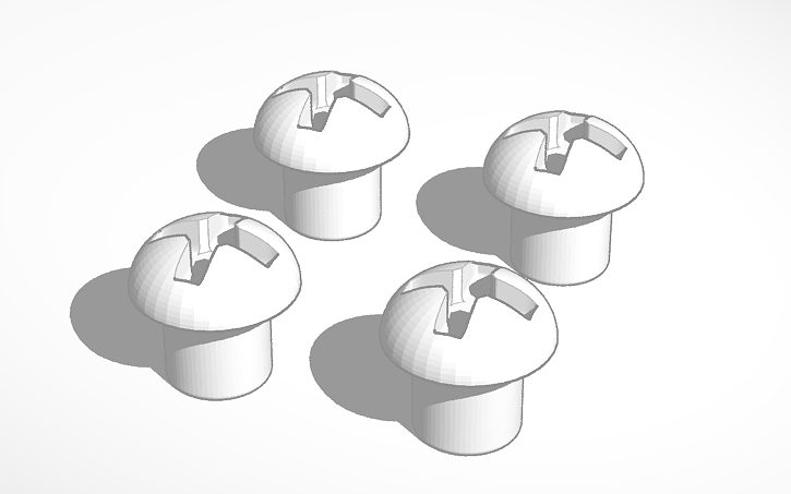 3D design Fake Screw Heads - Tinkercad