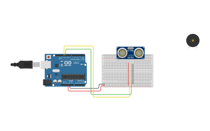 Circuit design Reading Ultrasonic Distance_20 - Tinkercad